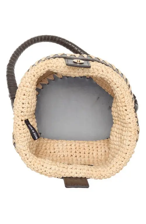 Staud Lani Raffia Bucket Bag