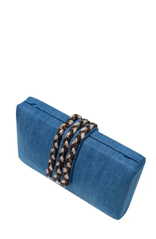 SIMITRI Braided Fringe Clutch