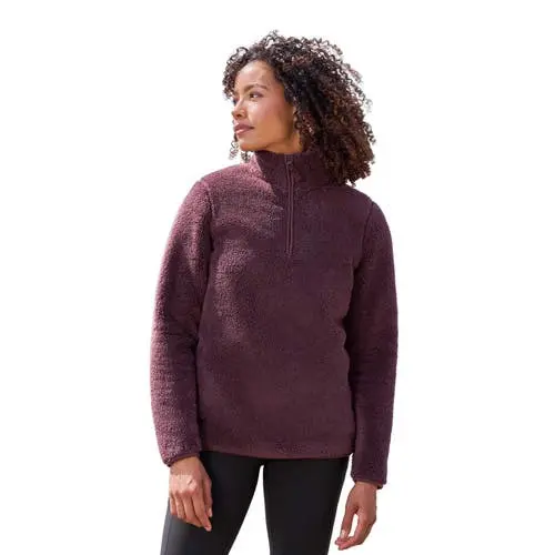 Mountain Warehouse Teddy Fleece Quarter Zip Fleece Top