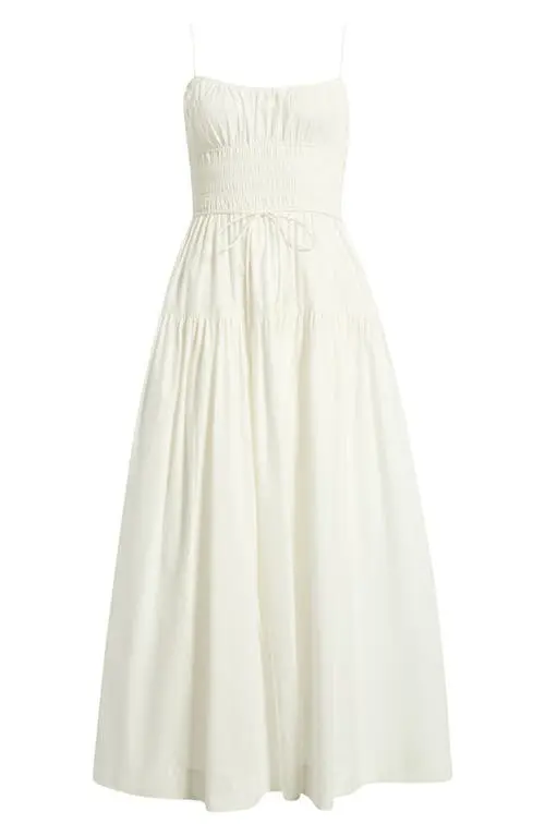 DÔEN Safia Organic Cotton Maxi Dress - Salt