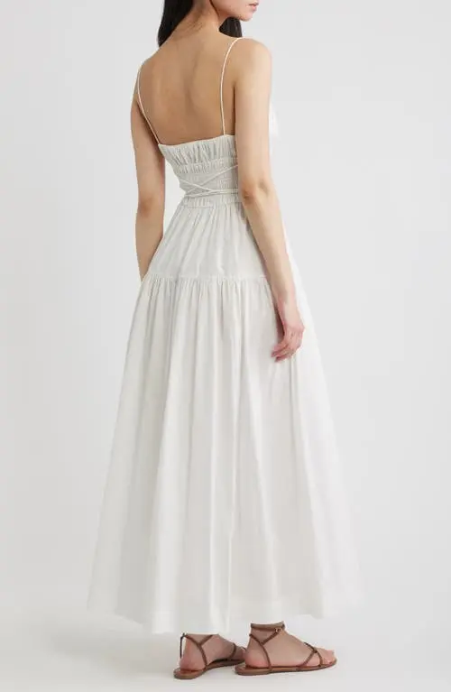 DÔEN Safia Organic Cotton Maxi Dress - Salt
