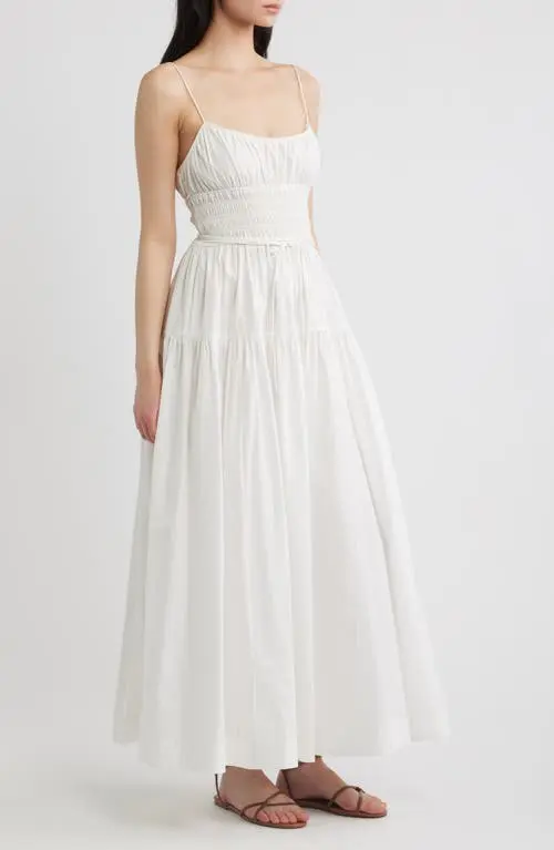 DÔEN Safia Organic Cotton Maxi Dress - Salt