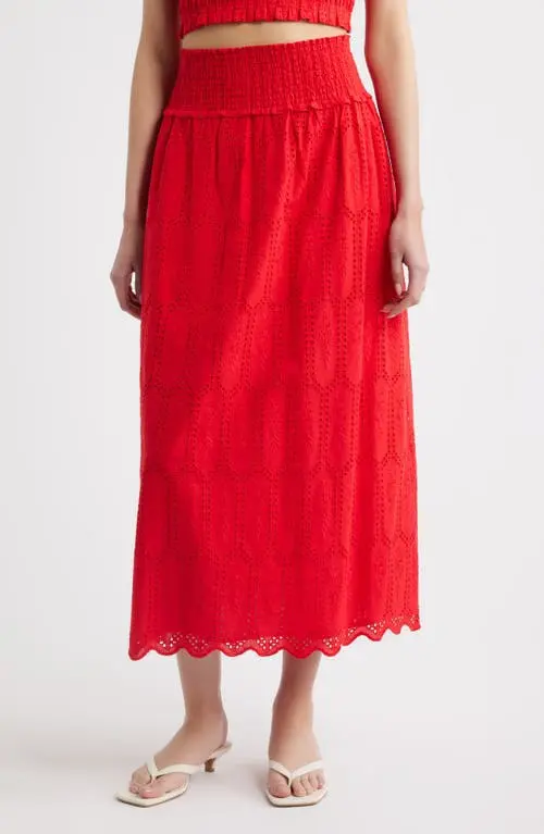 Hill House Home Midi Skirt - Red