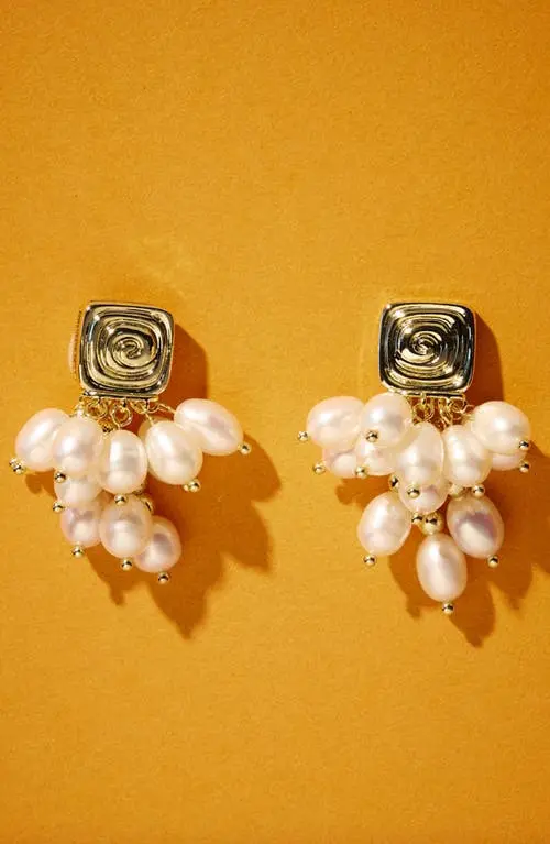 LUV AJ The Seychelles Imitation Pearl Statement Earrings