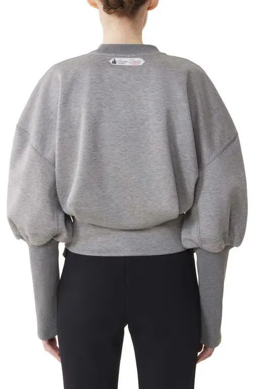LANVIN Belted Sweatshirt In Double-faced Jersey