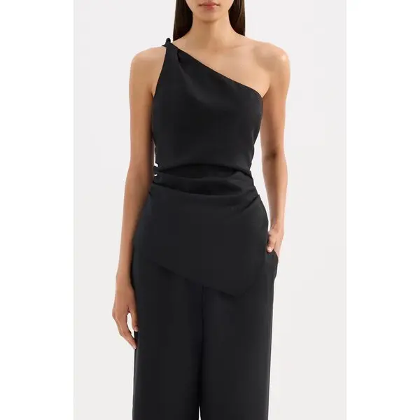 Nude Lucy Lotta Linen Top - Black