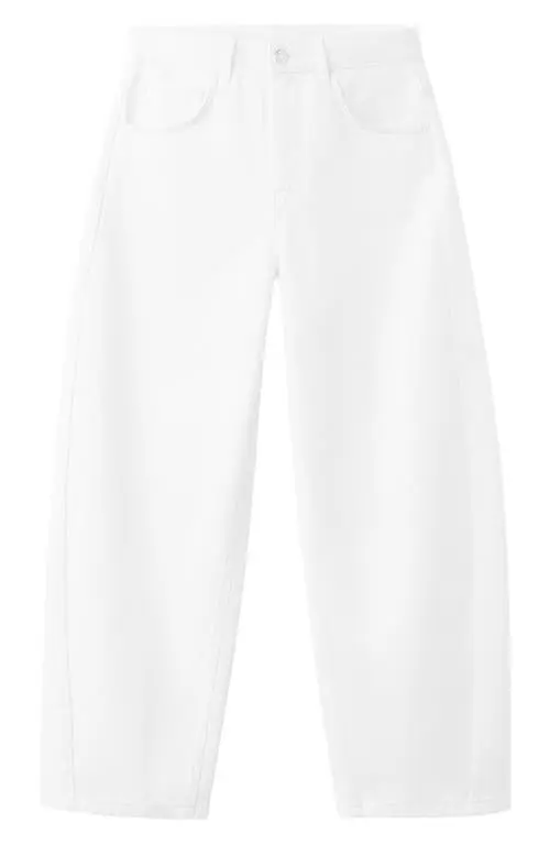 Mango Bimba Barrel Jeans - White