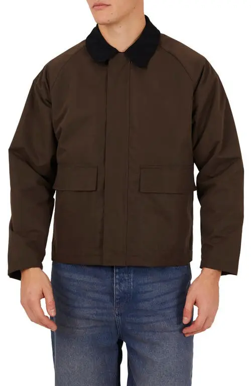BRAVE SOUL Unpadded Jacket With Cord Collar