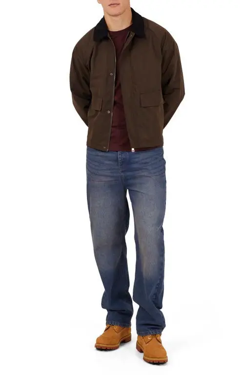 BRAVE SOUL Unpadded Jacket With Cord Collar