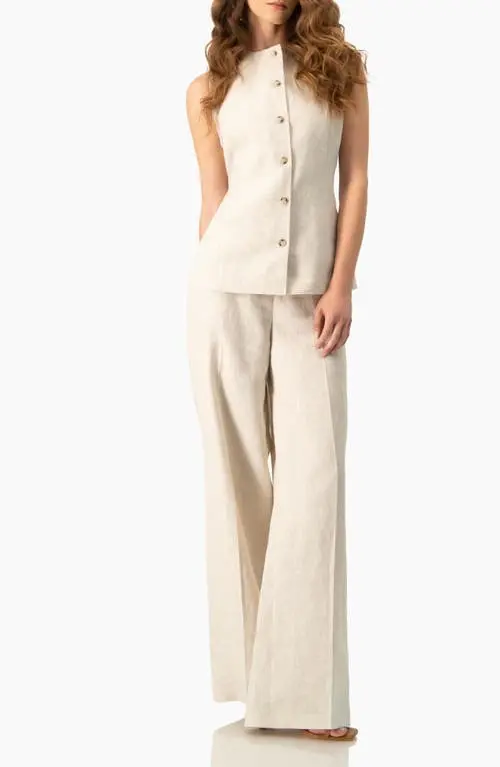 IVONNE Linen Tailored Vest