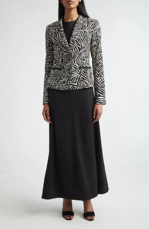 St. John Mira Stretch Linen Blend Twill Dress