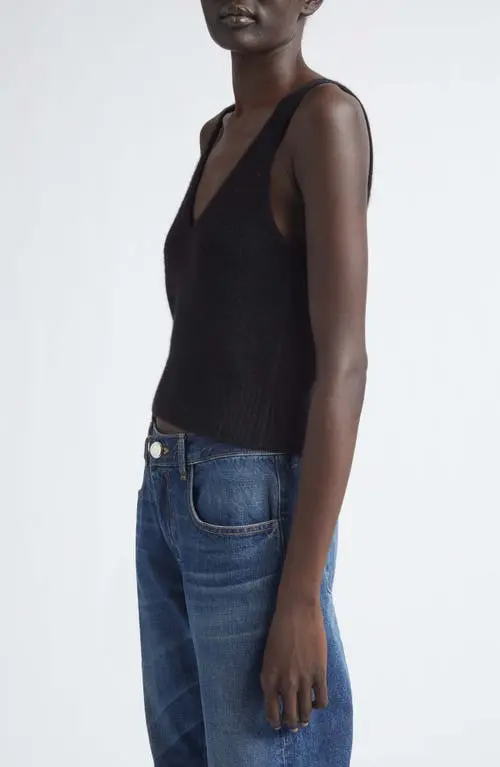 Brandon Maxwell Reese Cashmere & Silk V-neck Tank