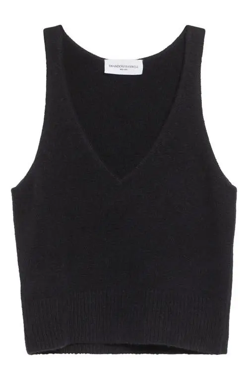 Brandon Maxwell Reese Cashmere & Silk V-neck Tank