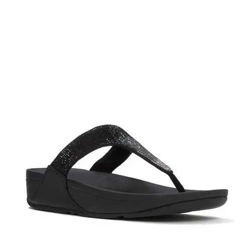 Fitflop Lulu Ombré Crystal Toe-post Sandals - Black