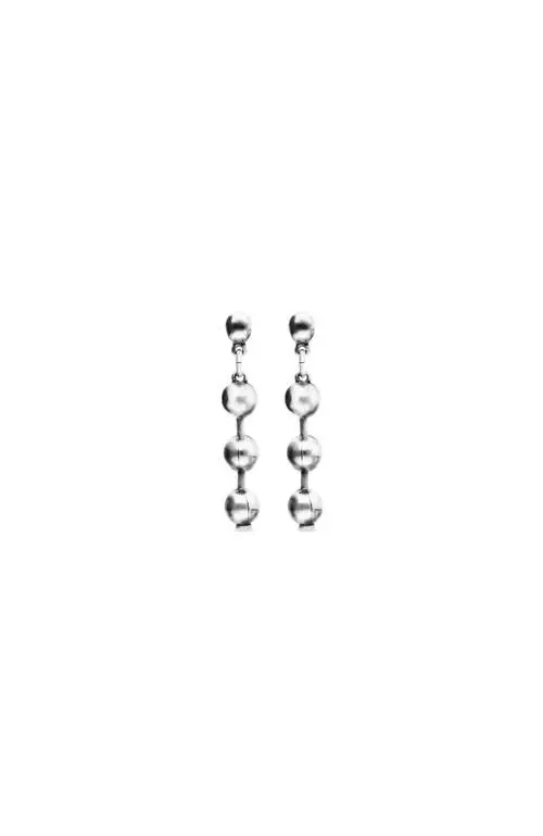 UNODE50 Long Ball Earrings Plated In Sterling