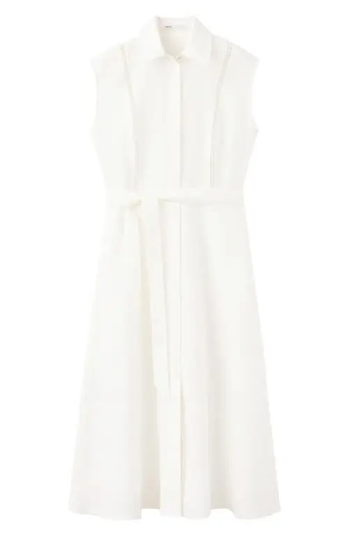 Mango Sleeveless Linen Shirtdress