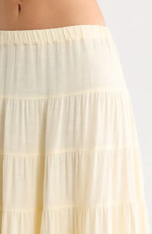 PACSUN Carrie Tiered Maxi Skirt