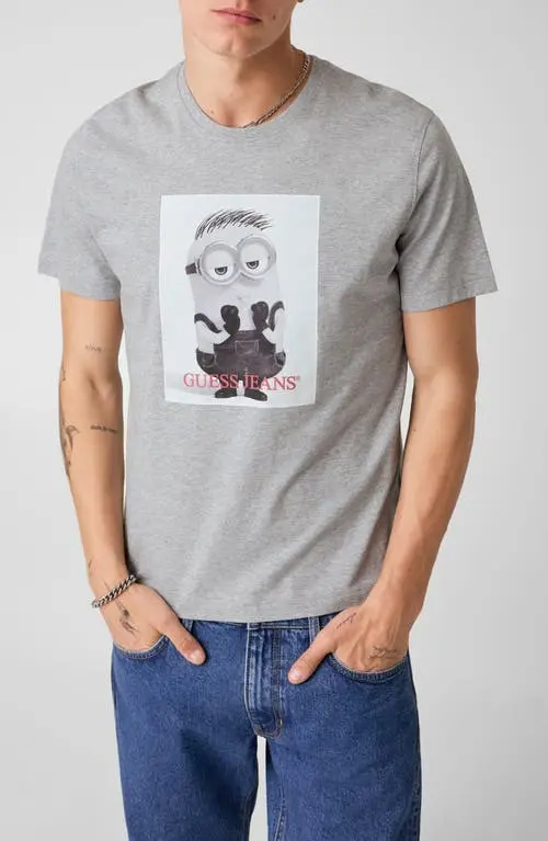 Guess X Minions Photo Cotton Graphic T-shirt - Grey