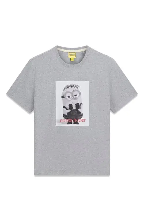 Guess X Minions Photo Cotton Graphic T-shirt - Grey