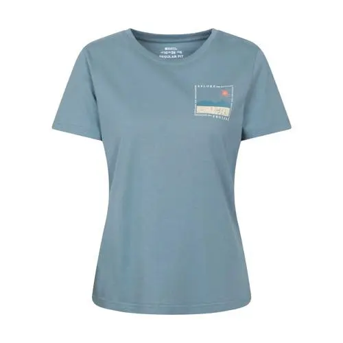 Mountain Warehouse Explore The Mountains Printed T-shirt - Blue