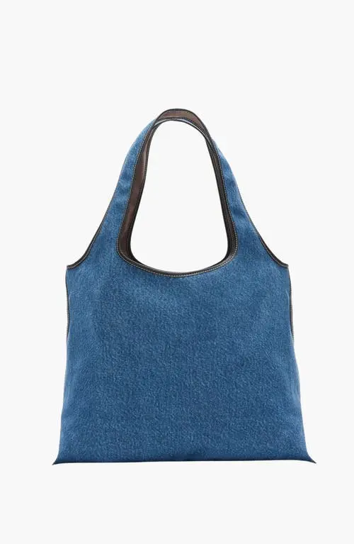 3.1 Phillip Lim Denim Suede Patch Market Tote