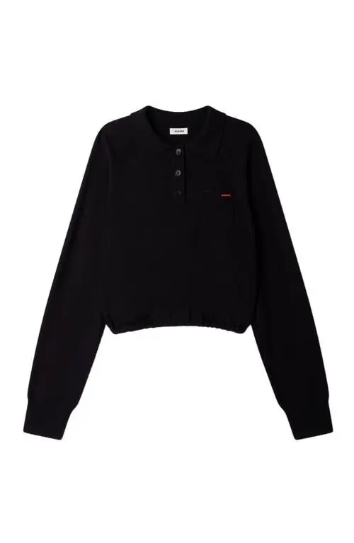 Sandro Wool Polo Shirt With Logo