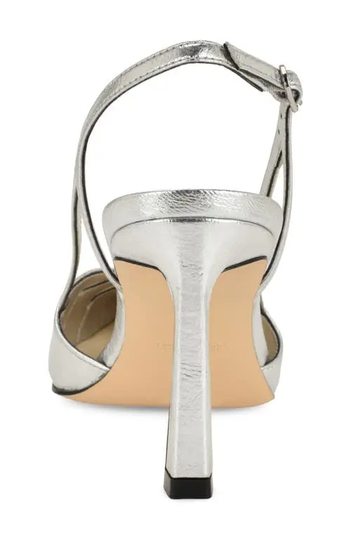 Nine West Darella Pointed Toe Slingback Pump - Silver