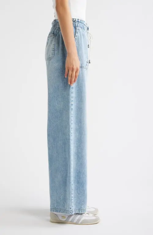 TRACTR Drawstring Wide Leg Jeans