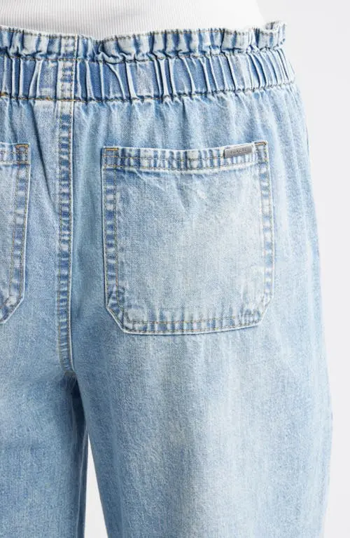 TRACTR Drawstring Wide Leg Jeans