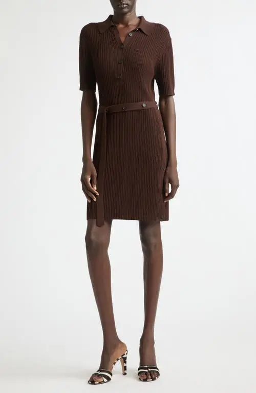 FERRAGAMO Rib Polo Dress