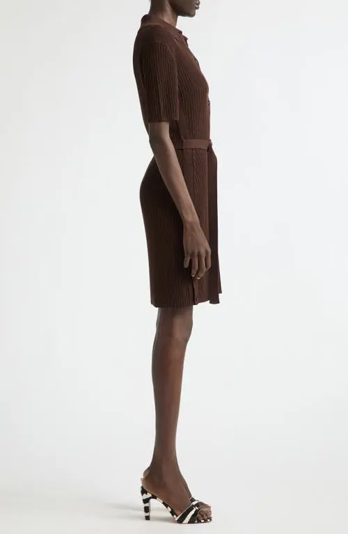 FERRAGAMO Rib Polo Dress