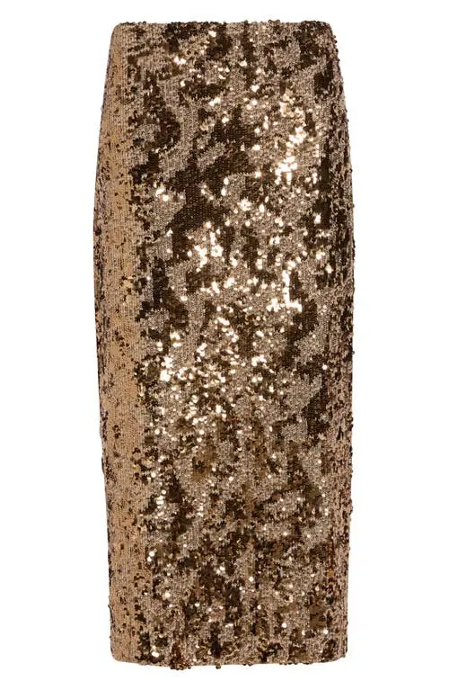 St. John Stevie Stretch Sequin Midi Skirt