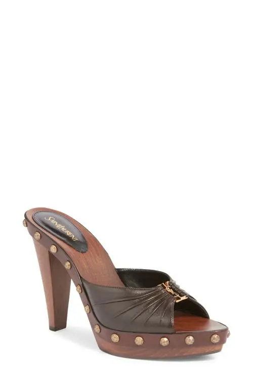 Saint Laurent Babylone Clog Sandal