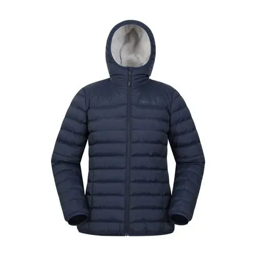 Mountain Warehouse Faux Fur Lined Padded Jacket - Navy