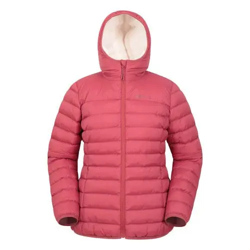 Mountain Warehouse Faux Fur Lined Padded Jacket - Rust