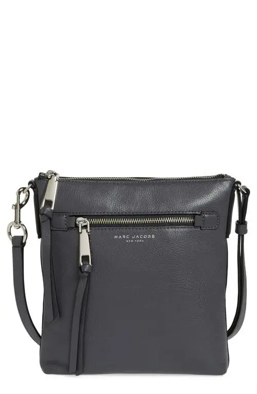 Marc Jacobs Recruit North/south Leather Crossbody Bag - Shadow