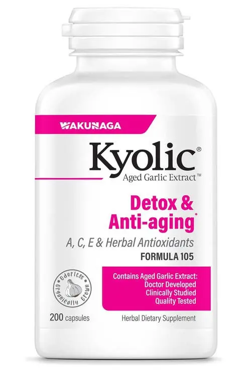 KYOLIC Aged Garlic Extract Formula 105, Detox & Anti-aging