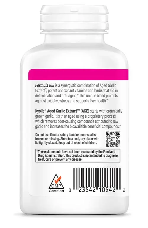 KYOLIC Aged Garlic Extract Formula 105, Detox & Anti-aging