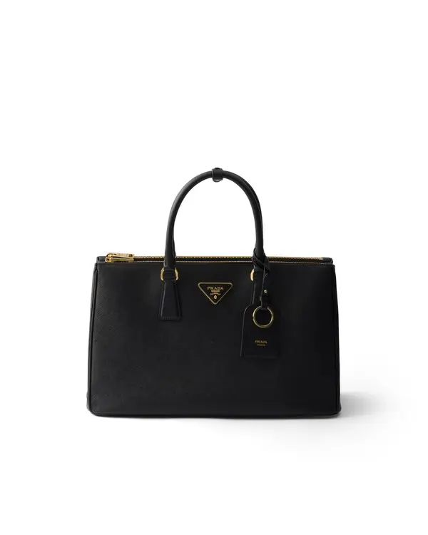 Prada Galleria Large Saffiano Leather Bag - Black
