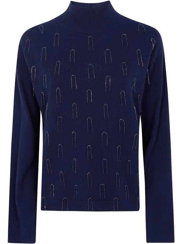 Fabiana Filippi Sweater Turtle Neck "platinum