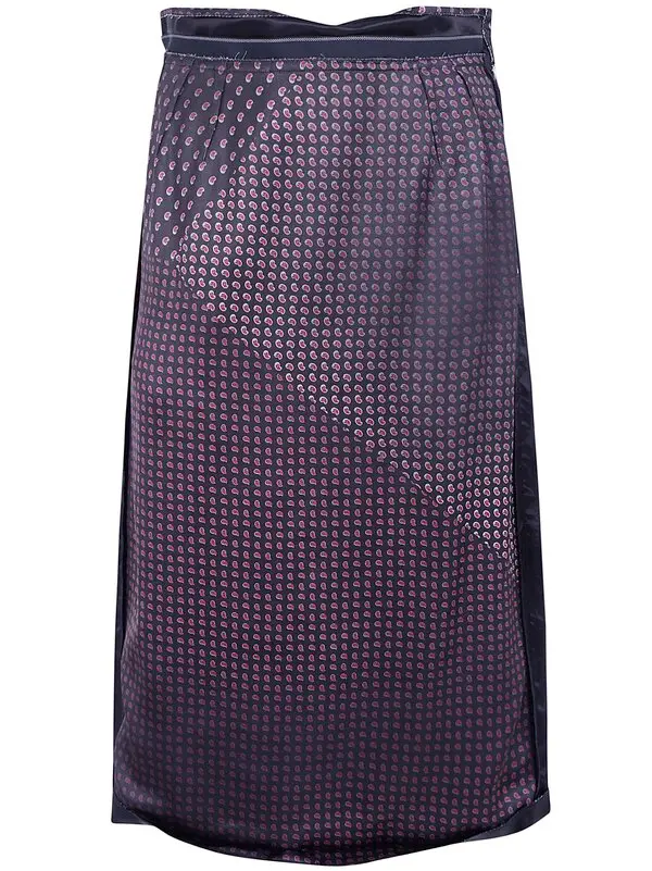 MAISON MARGIELA Skirt Printed "paisley - Black