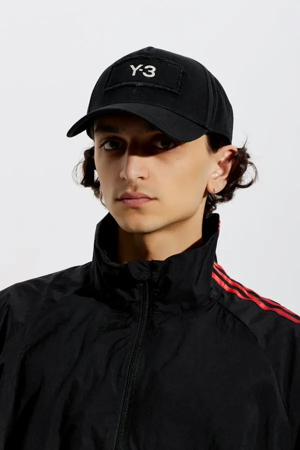 Y3 Cotton Cap With Logo Detail