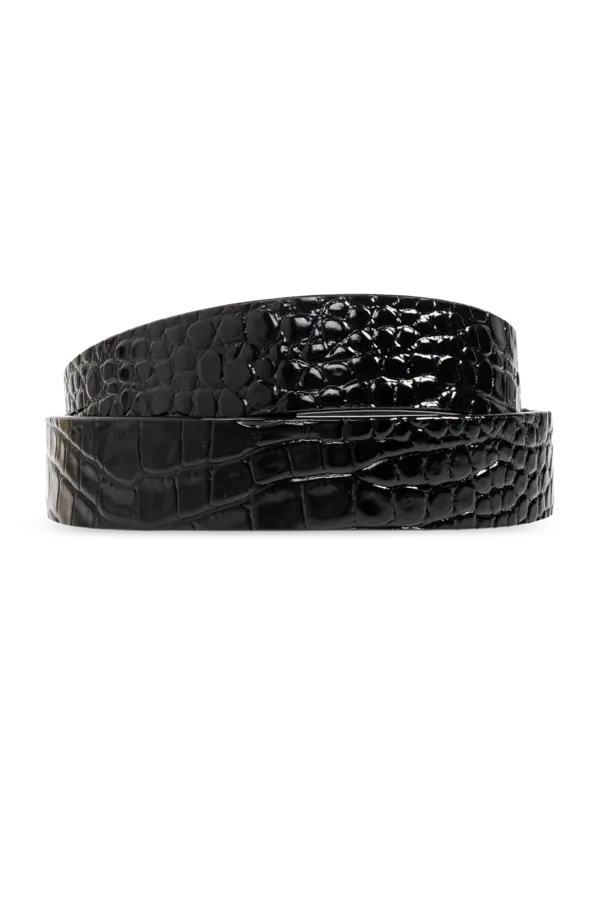 VIVIENNE WESTWOOD Leather Belt With Orb Buckle