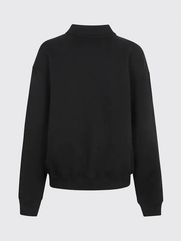 Polo Ralph Lauren Long-sleeved Cotton Polo With Pony Logo - Black