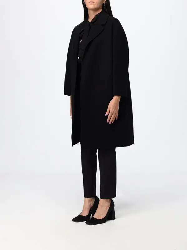 Max Mara Wool Robe Coat - Black