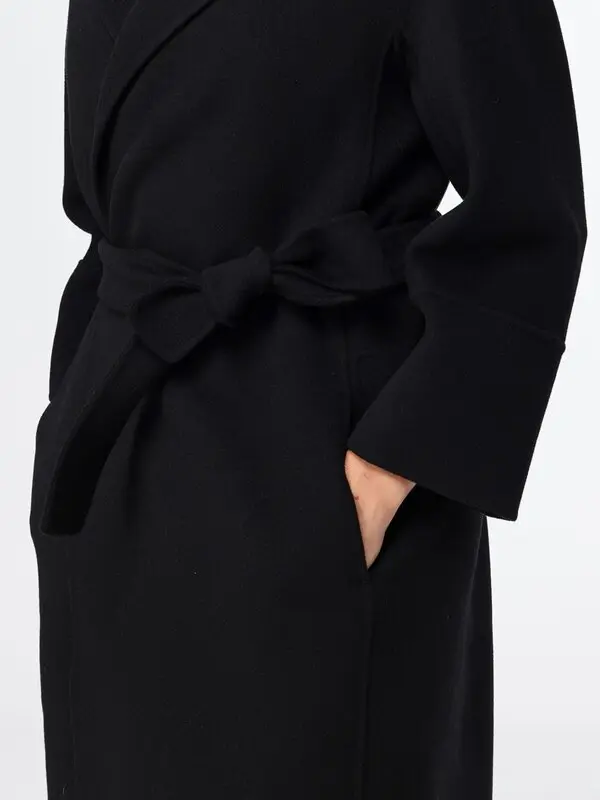 Max Mara Wool Robe Coat - Black