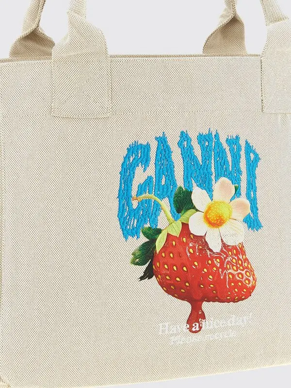 GANNI Canvas Tote Bag