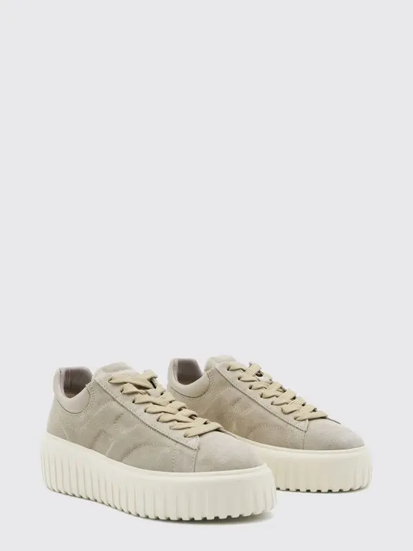 Hogan Suede Platform Sneakers - Beige