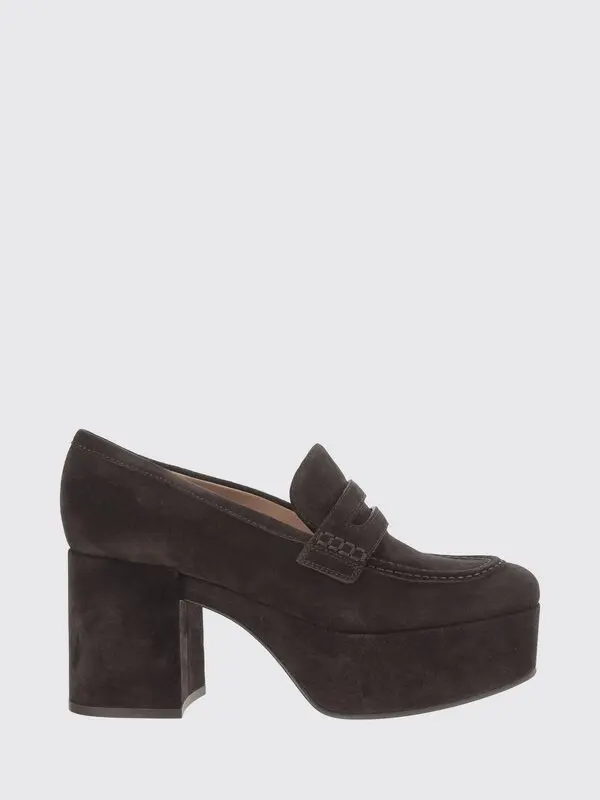 GIANVITO ROSSI Jenna Suede Leather Platform Pumps - Black