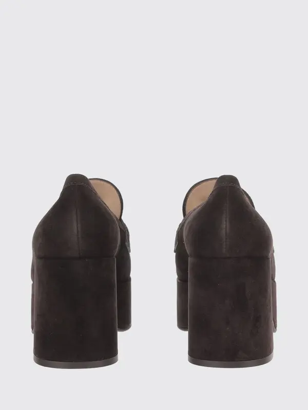 GIANVITO ROSSI Jenna Suede Leather Platform Pumps - Black